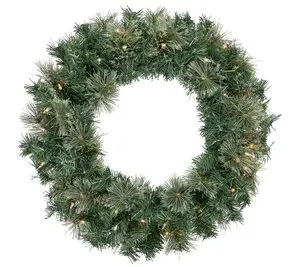 NORTHLIGHT Oregon Cashmere Pine 24 Wreath Clea R Lights - One-color