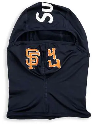 Supreme X Mlb Kanji Teams San Francisco Giants Balaclava - Blue