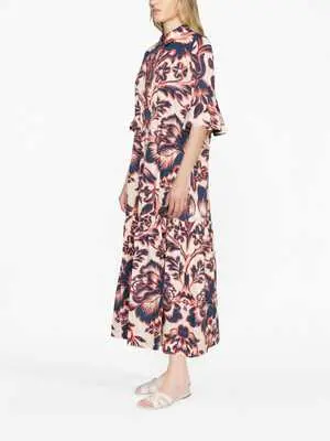 La DoubleJ Artemis Cotton Midi Dress - Blue