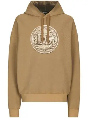 Dolce & Gabbana Logo-print Hoodie - Brown