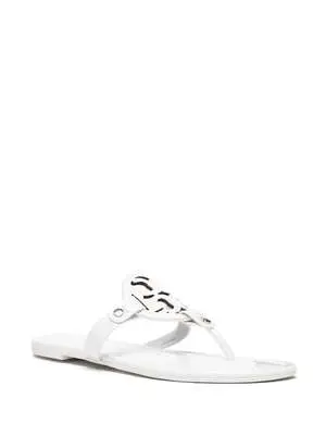 Tory Burch Miller Cut-out Leather Flip-flops