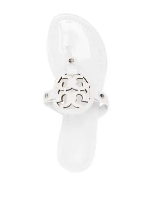 Tory Burch Miller Cut-out Leather Flip-flops