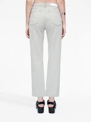 RE/DONE 70s Stove Pipe High-rise Jeans - Grey