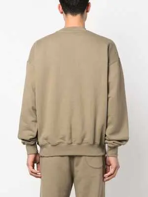 Off-White Logo-embroidered Cotton Sweatshirt
