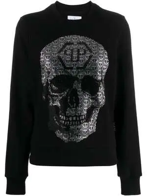 Philipp Plein Drop Shoulder Sweatshirts Hoodies For Women