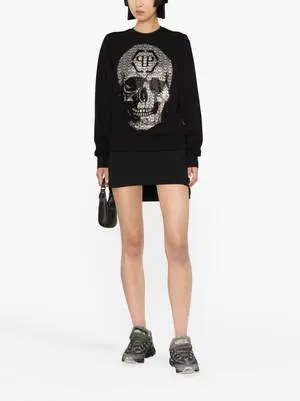 Philipp Plein 3d Skull-embellished Sweatshirt