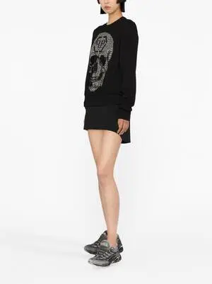 Philipp Plein 3d Skull-embellished Sweatshirt