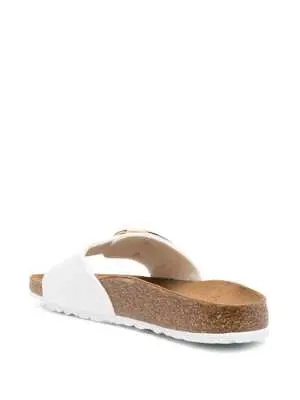 BIRKENSTOCK Madrid Big Buckle Leather Sandals - White