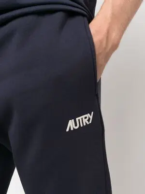 AUTRY Logo-appliqué Track Trousers - Blue