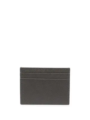 Dolce & Gabbana Dauphine Logo-plaque Leather Cardholder - Grey