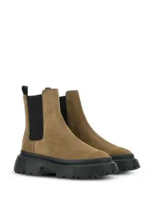 Hogan Chunky-sole Suede Chelsea Boots