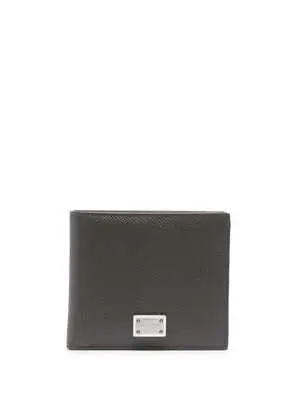 Dolce & Gabbana Bi-fold Leather Wallet - Grey
