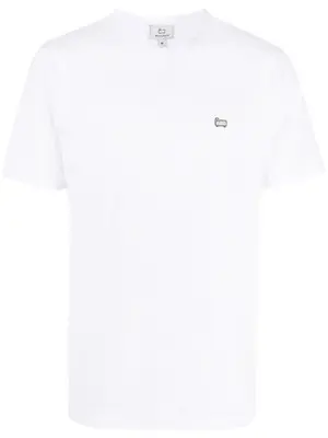 Woolrich Logo-appliqué Crew-neck T-shirt - White