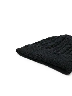 Roberto Cavalli Distressed-effect Beanie