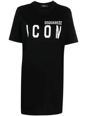 Dsquared2 Logo-print T-shirt Dress - Black