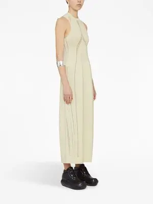 JIL SANDER Cut-out Sleeveless Midi Dress - Neutrals