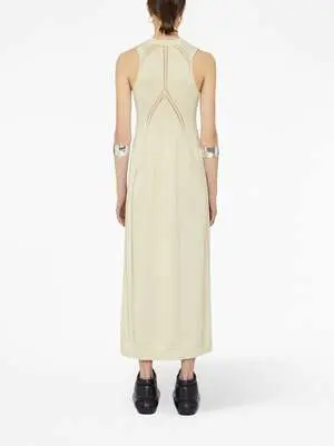 JIL SANDER Cut-out Sleeveless Midi Dress - Neutrals