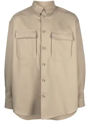 Off-White Long-sleeve Shirt - Green