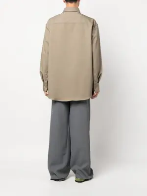 Off-White Long-sleeve Shirt - Green