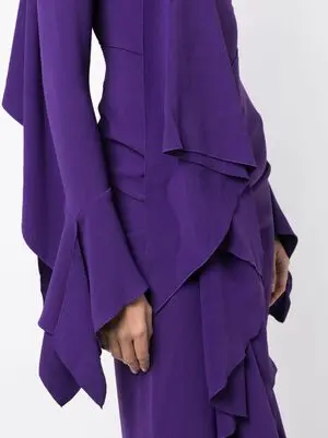 Solace London The Nella Draped Maxi Dress