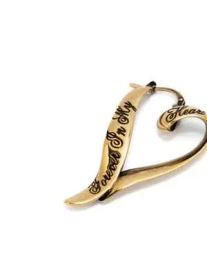 Acne Studios Brass Heart-shape Earrings