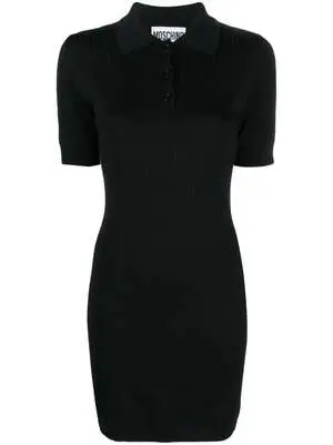 Moschino Classic Collar Short Sleeve Mini Dress