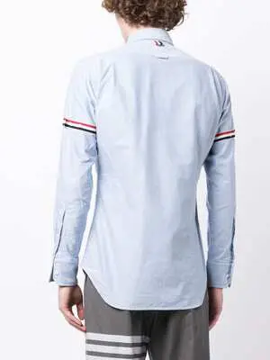 Thom Browne Oxford Rwb Armband Shirt - Blue