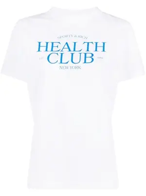 SPORTY & RICH Logo-print T-shirt - White