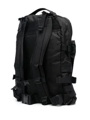 PORTER-YOSHIDA & CO Force Logo-patch Buckle-strap Backpack - Black