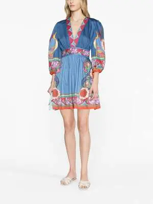 La DoubleJ Margherita Cotton Minidress - Blue