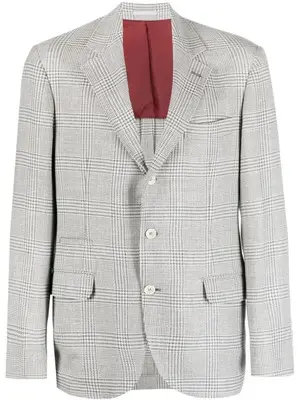 Brunello Cucinelli Checked Single-breasted Blazer