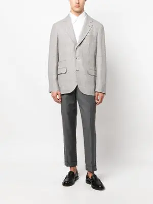 Brunello Cucinelli Checked Single-breasted Blazer
