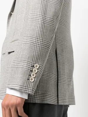 Brunello Cucinelli Checked Single-breasted Blazer