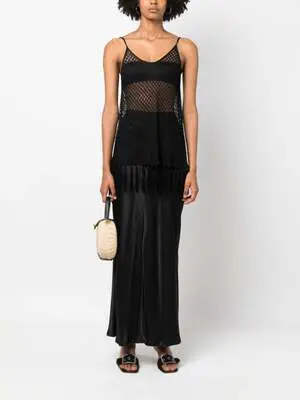 Dodo Bar Or Open-knit Top - Black