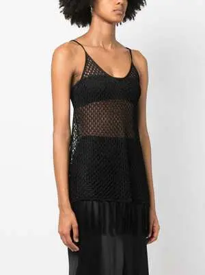 Dodo Bar Or Open-knit Top - Black