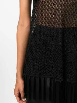 Dodo Bar Or Open-knit Top - Black