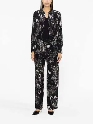 Victoria Beckham Floral-print Silk Shirt