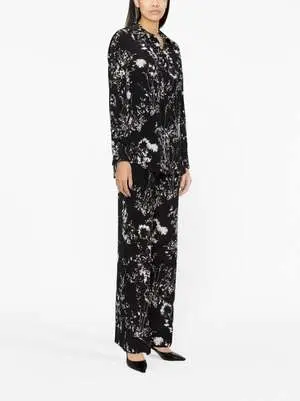 Victoria Beckham Floral-print Silk Shirt