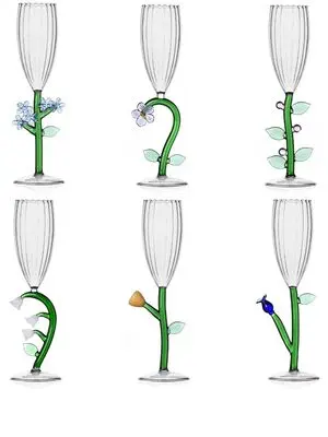 ICHENDORF MILANO Botanica Glass Flutes