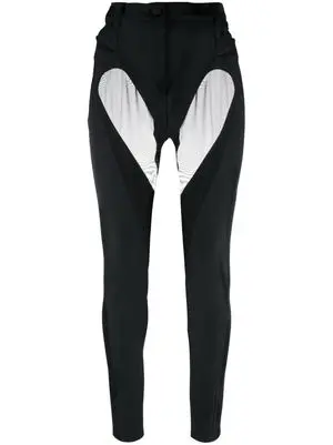 MUGLER Panelled Skinny Trousers