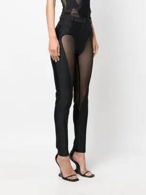 MUGLER Panelled Skinny Trousers