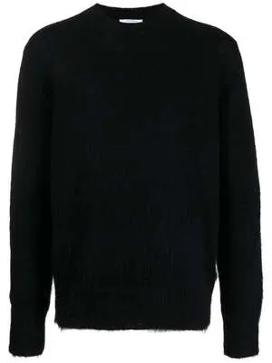 Off-White Arrow Intarsia Crew-neck Jumper - Black
