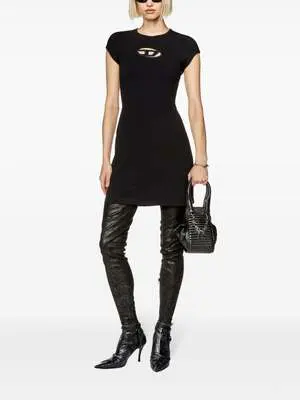 DIESEL® D-angiel Cut-out T-shirt Minidress - Black