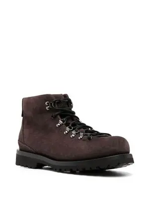 BUTTERO® Lace-up Leather Boots - Brown