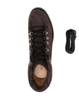 BUTTERO® Lace-up Leather Boots - Brown