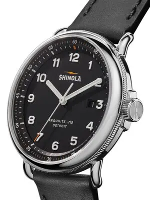 Shinola 43mm Canfield Watch - Black