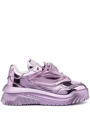 Versace Odissea Metallic Sneakers Purple