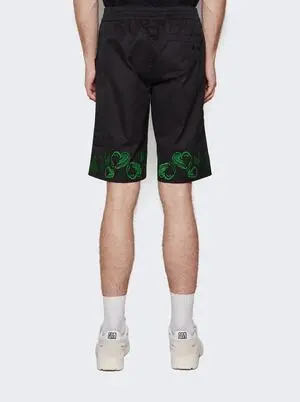 VEERT Heart Embroidered Shorts