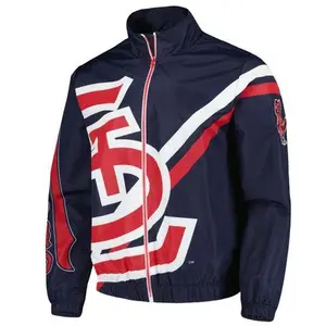 Mitchell & Ness St. Louis Cardinals Exploded Logo Warm Up Full-zip Jacket