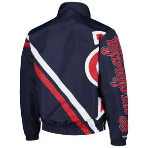 Mitchell & Ness St. Louis Cardinals Exploded Logo Warm Up Full-zip Jacket